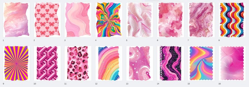 Retro Groovy Junk Journal Kit, Aesthetic Pattern Background, Groovy ...