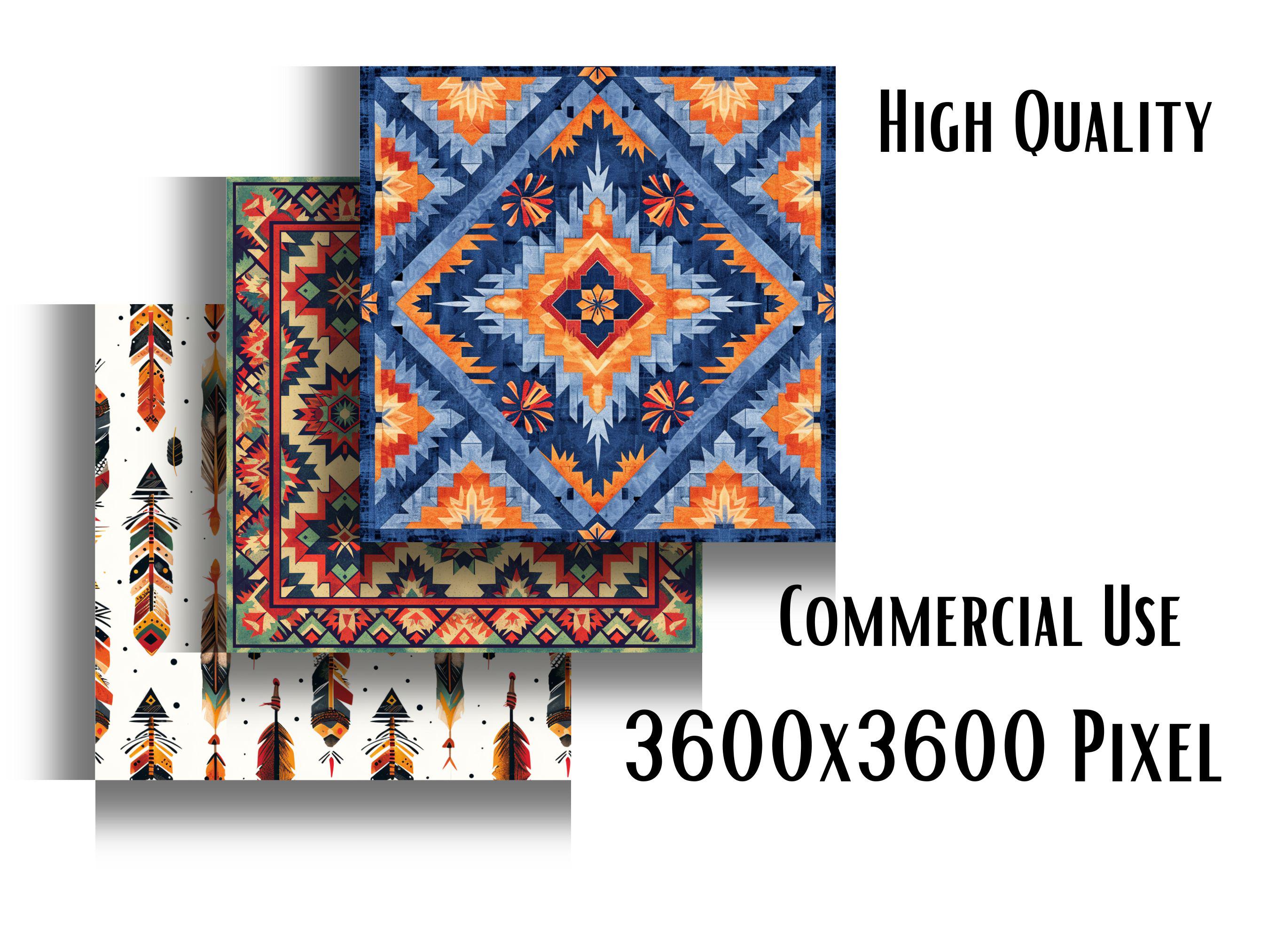 Aztec Digital Paper, 24 Native American Background Paper, Western ...