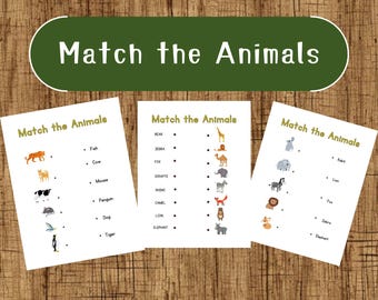 Printable Matching Worksheets, Match the Birds, Kindergarten Preschool ...