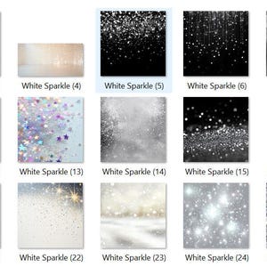 White Sparkle Overlays, Digital Clipart Graphics, Instant Download, Commercial Use, Glitter ...
