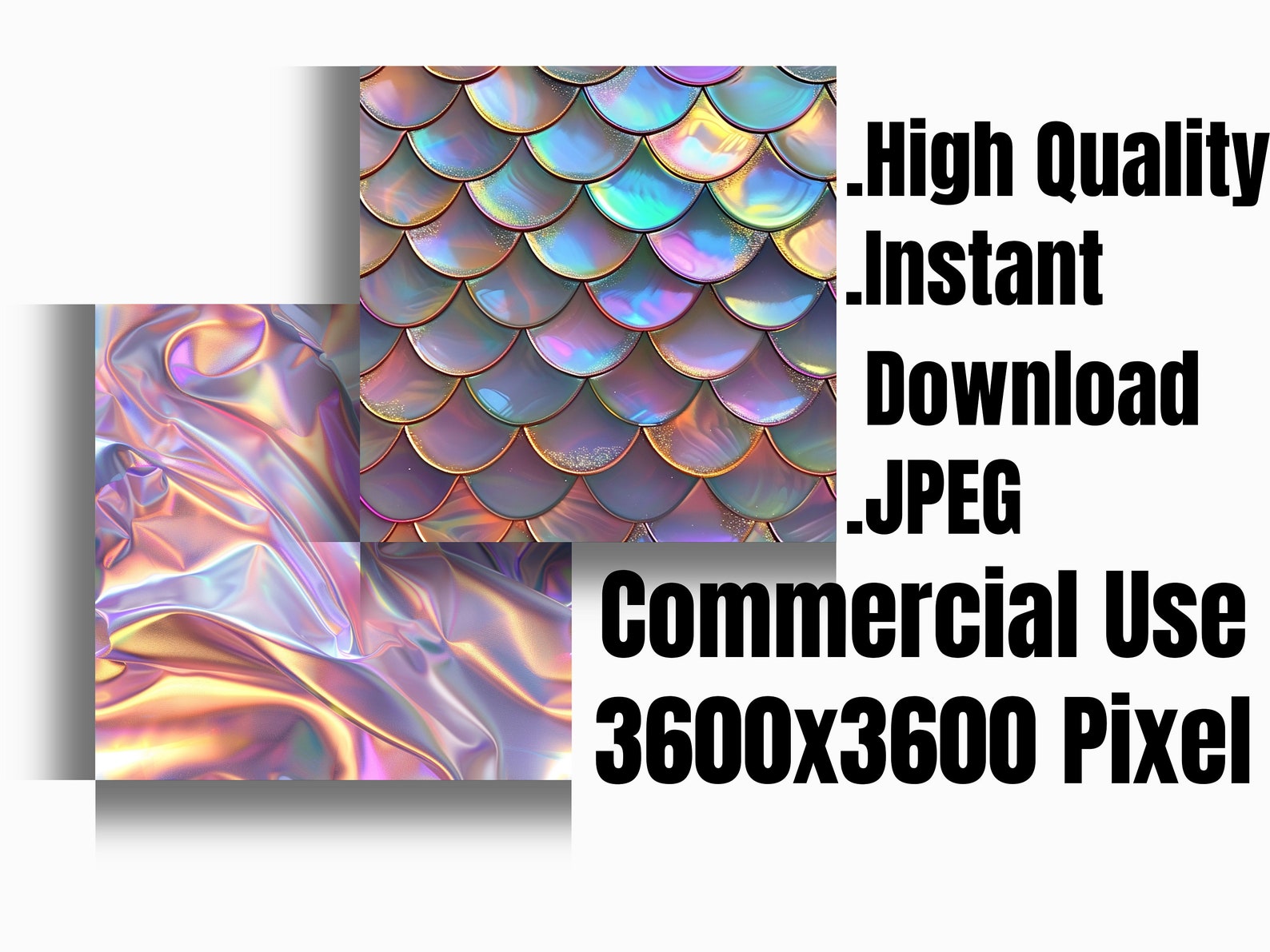 Ultimate Iridescent Textures - 14 Seamless Digital Paper Metallic ...