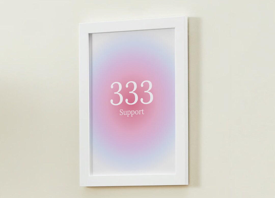 333 and Angel Numbers Print - Etsy