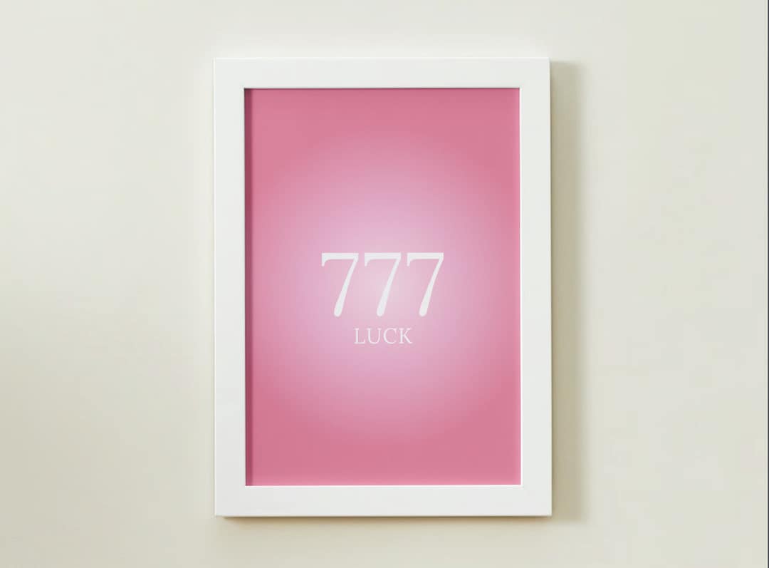 777 and Angel Numbers Digital Print - Etsy