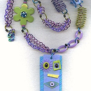 PURPLE Funk Enamel CHAIN - Etsy