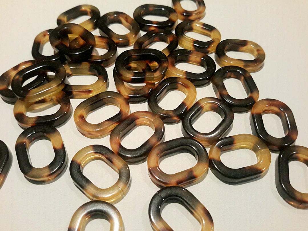 Tortoise European Resin Links - Etsy