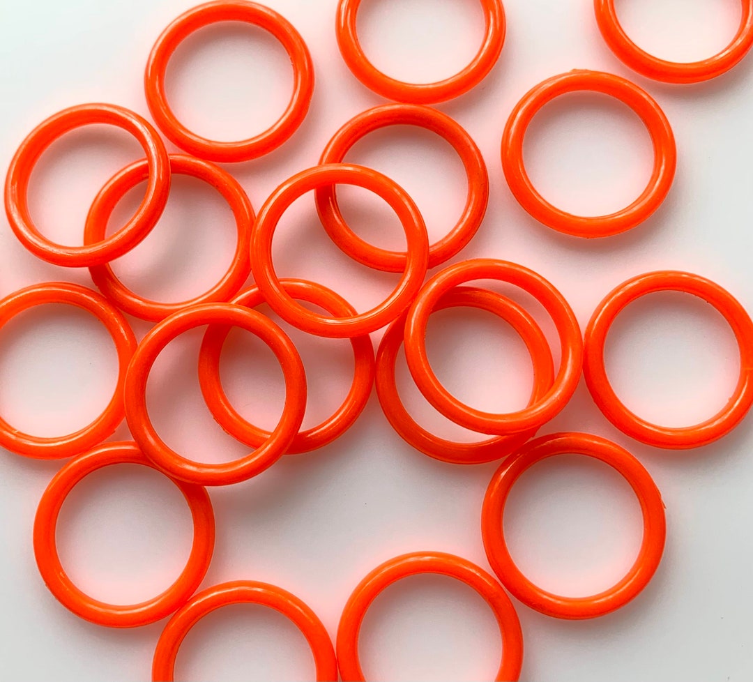 ORANGE HOOPS - Etsy