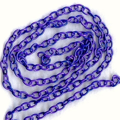 PURPLE Funk Enamel CHAIN - Etsy