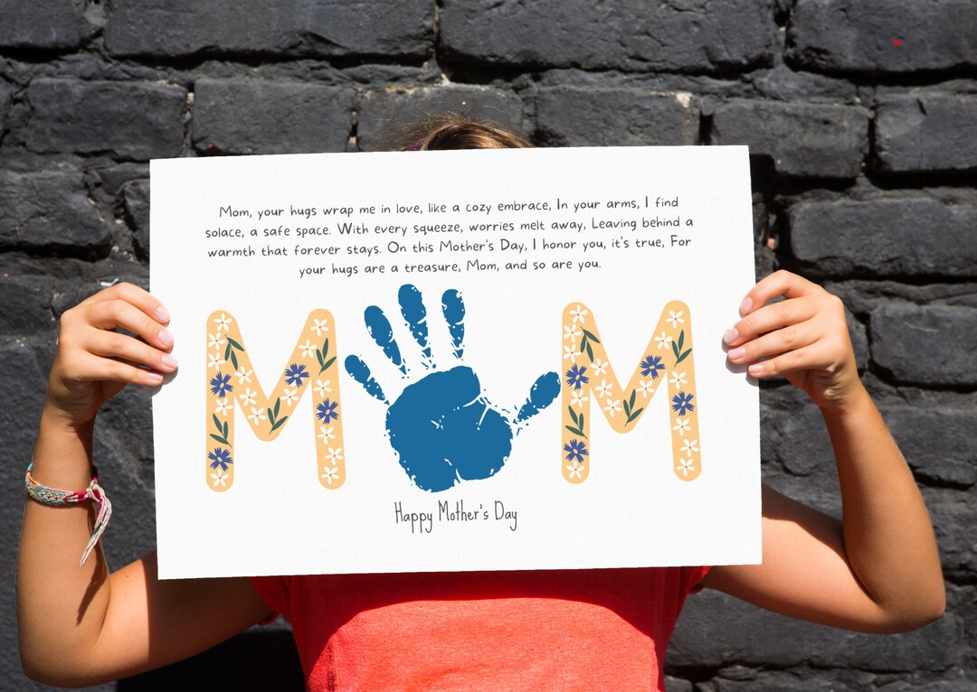 Mothers Day Poem Message Printable Bundlemothers Day Personalised ...