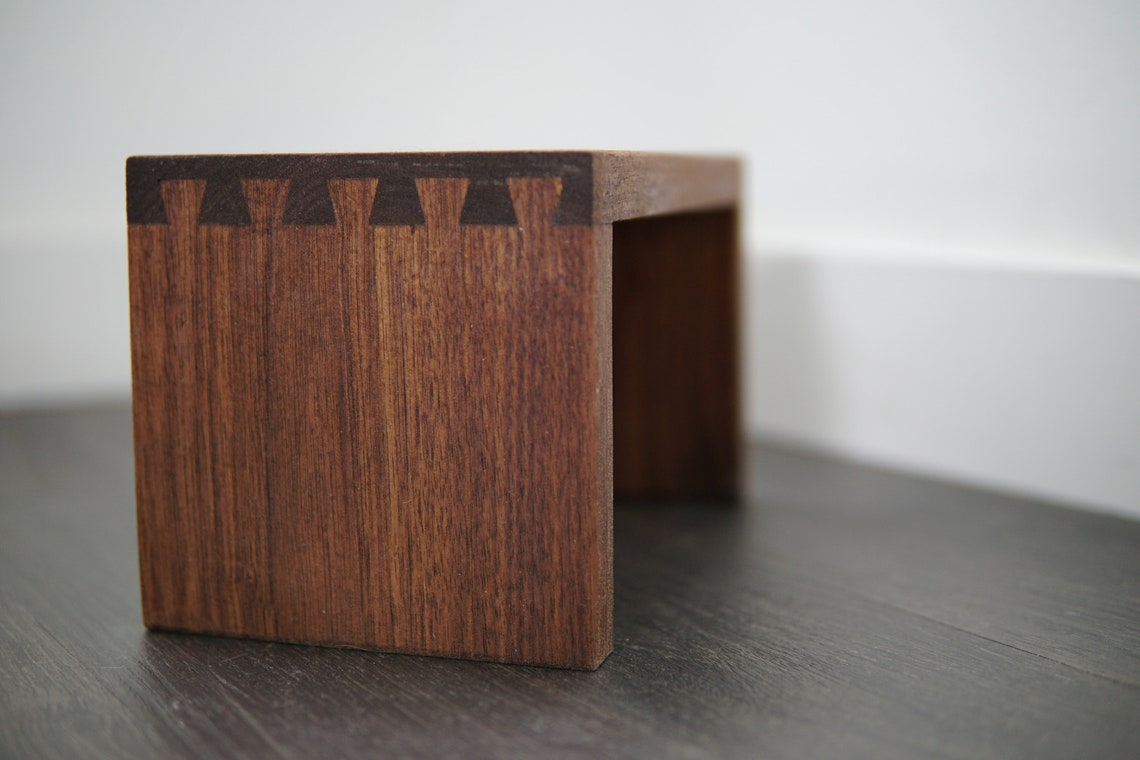 Modern Wood Plant Stand | Step Stool | Dovetail Wood Joints | Dovetail ...
