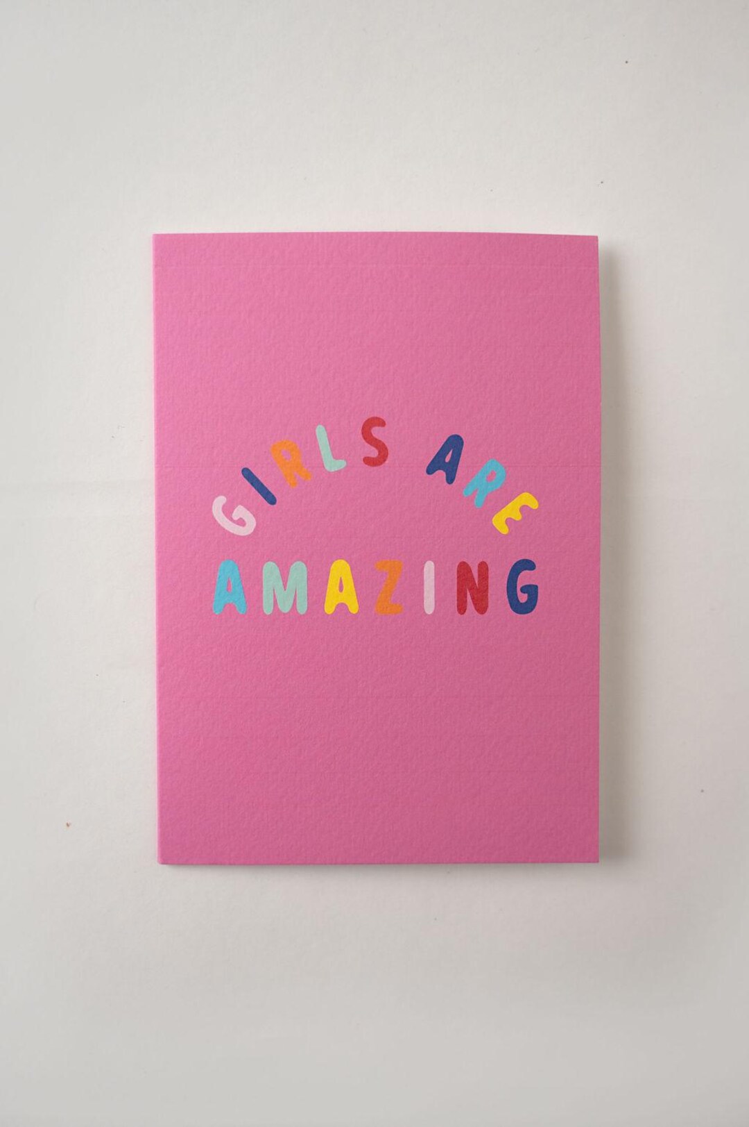 Girls Are Amazing Card – Pink Rainbow Affirmation - Etsy
