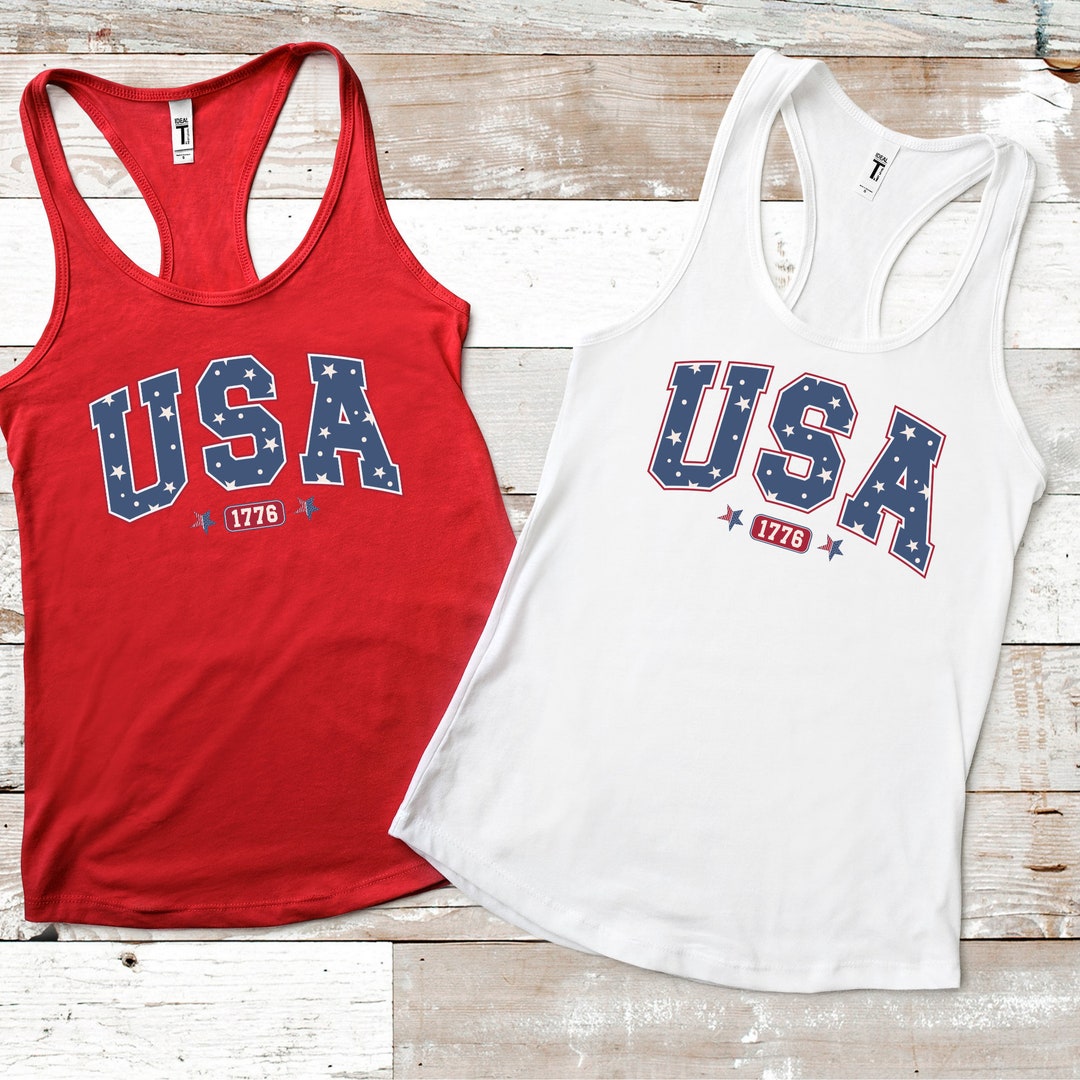 USA 1776 4th of July America July 4th Patriotic Tank Top - Etsy