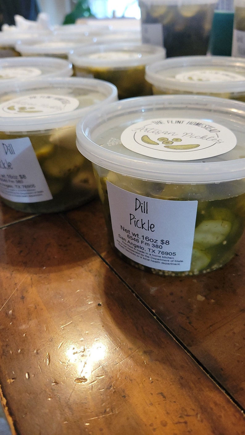 Dill Pickles 16oz - Etsy