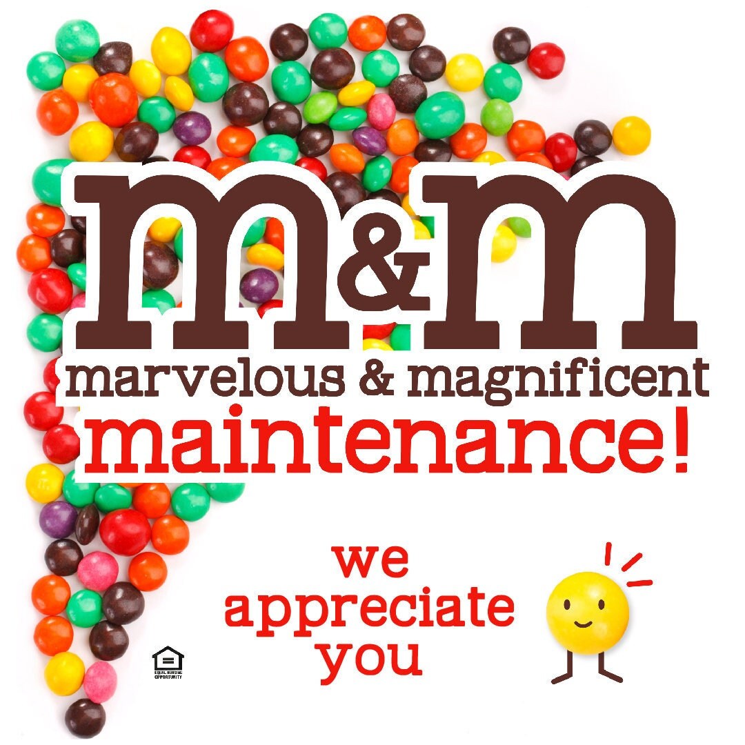 Maintenance Appreciation Print Flyer, Electronic Digital Ad With Your ...
