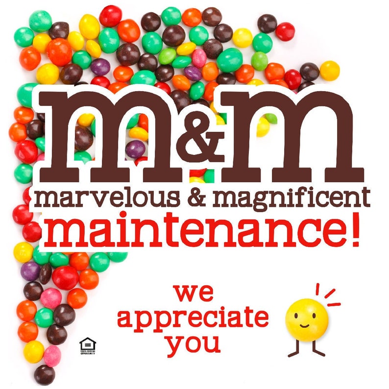 Maintenance Appreciation Print Flyer, Electronic Digital Ad With Your ...
