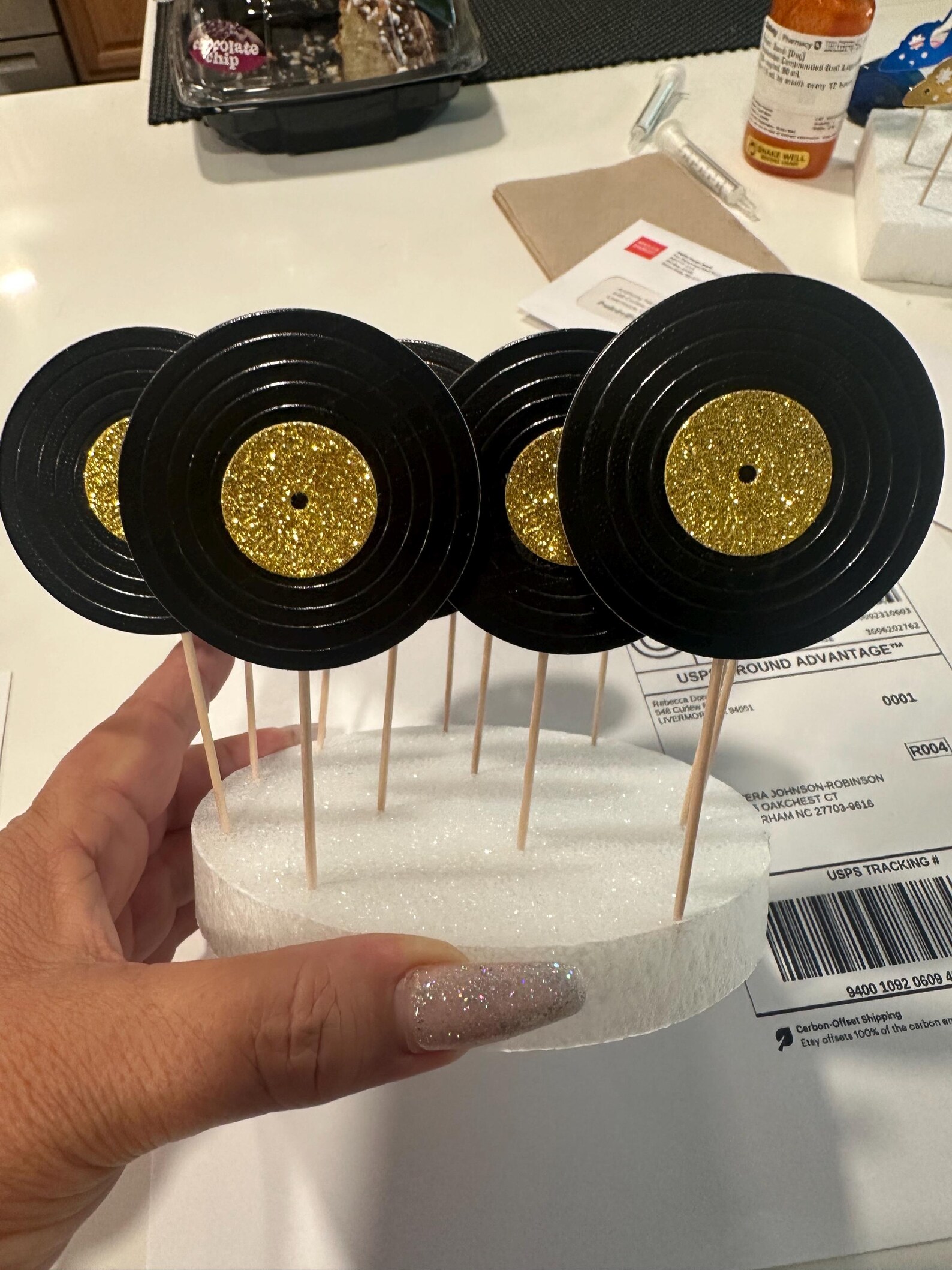 Record Cupcake Toppers - 80's Party (12) Can Come in Any Color - Etsy