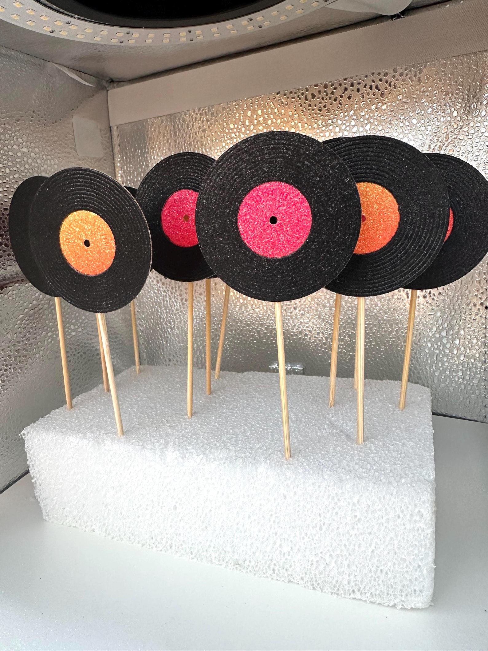 Record Cupcake Toppers - 80's Party (12) Can Come in Any Color - Etsy