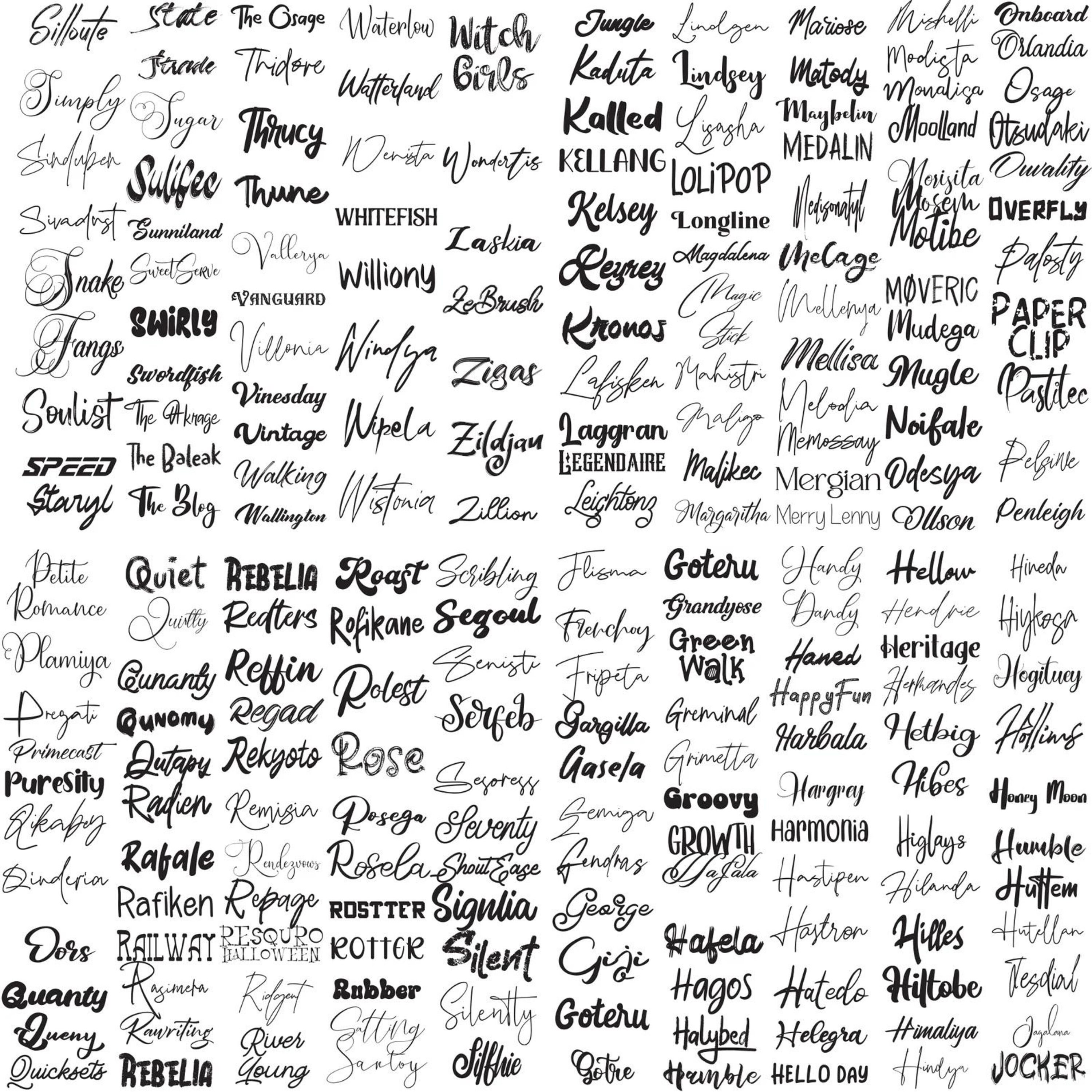 The Ultimate 50 000 Fonts - Font Bundle Ttf Svg Heart Font, Cricut ...