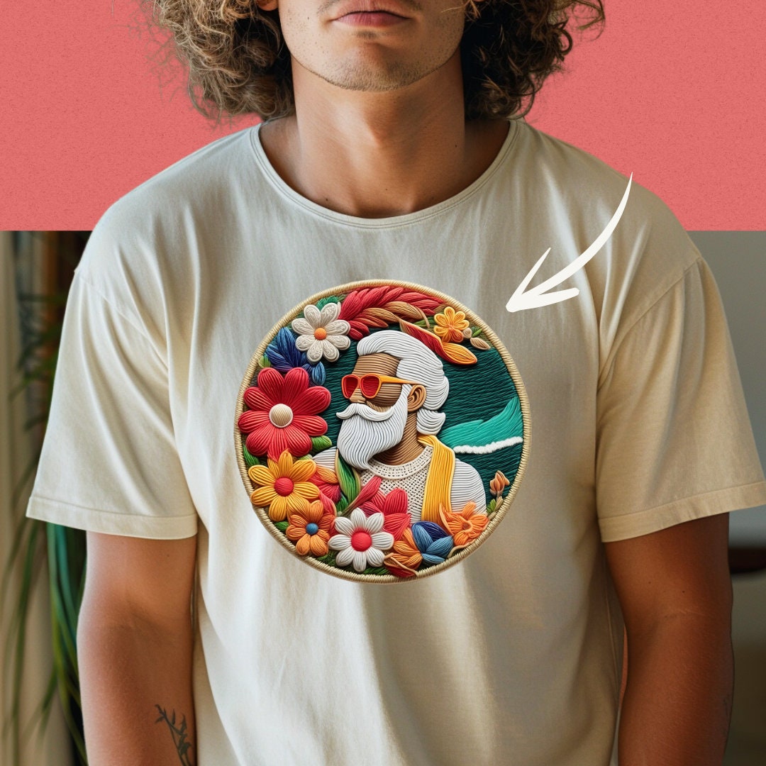 Surf Dude Digital Art PNG Cool Surf Daddy Wall Art Print Boho Beach ...