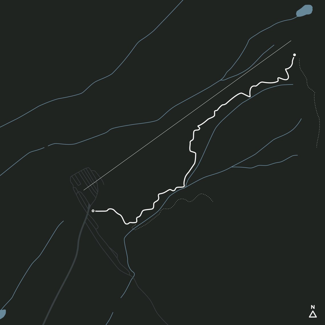 Grouse Grind Trail - Digital Vector Map - Charcoal - Etsy