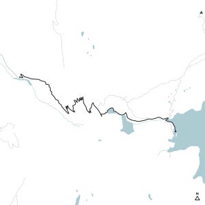 Garibaldi Lake Trail - Digital Vector Map - White - Etsy Canada