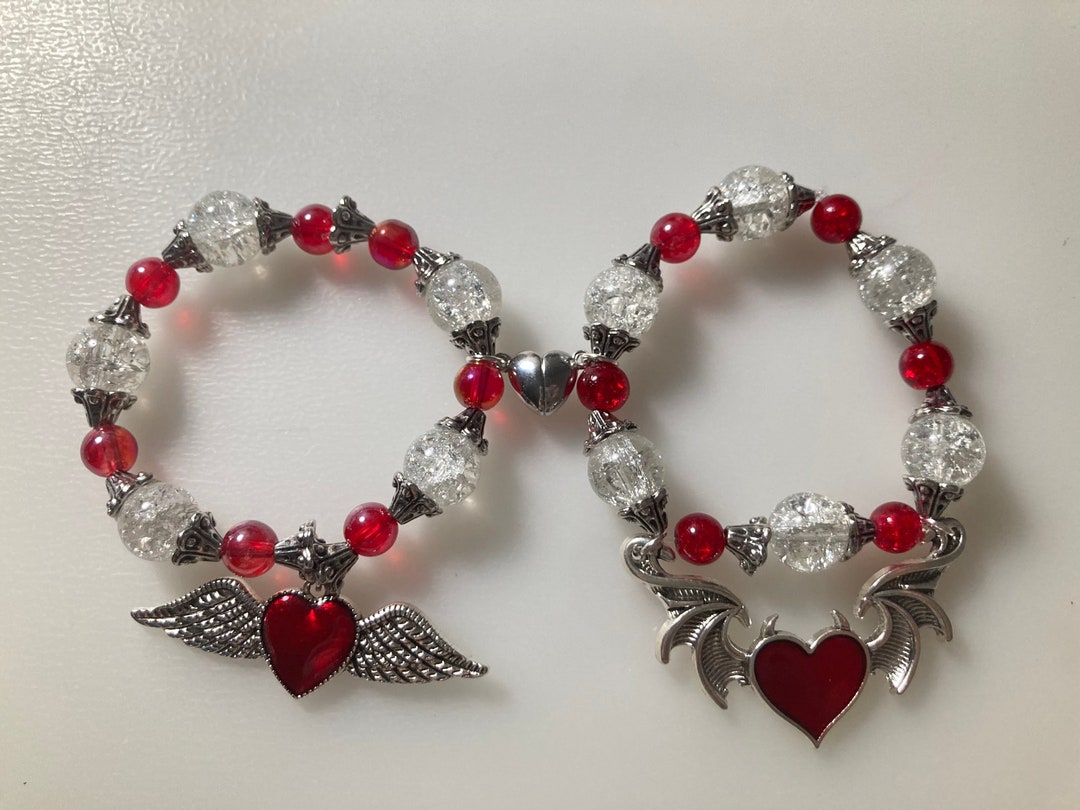 Matching Angel and Devil Bracelets - Etsy