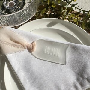 Acrylic Place Cards, Frosted Acrylic, Name Cards, Seating Arrangement ...