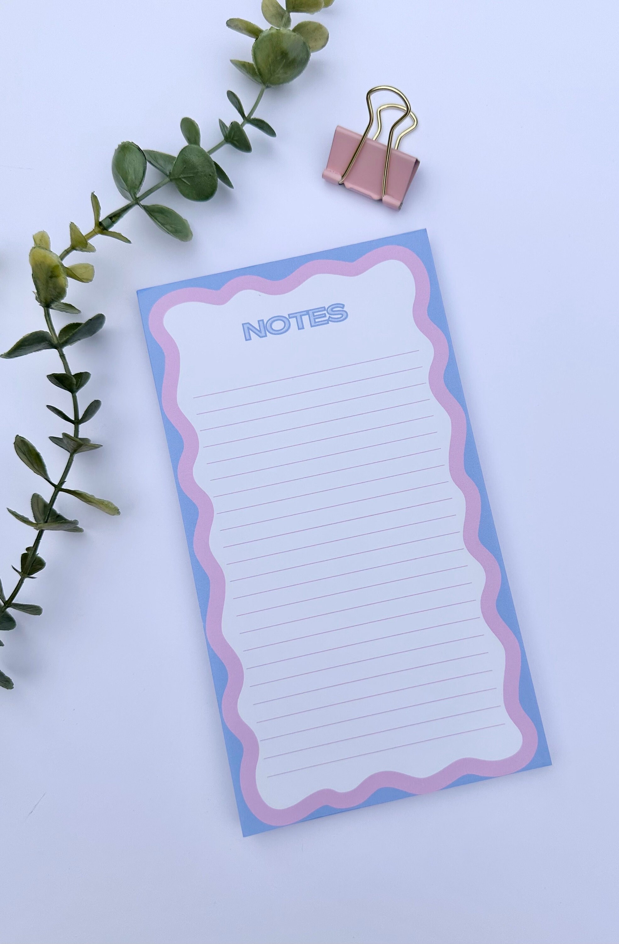 Wavy Notes, Notepad, Stationery Memo Pad, Tear off Notepad, to Do List ...