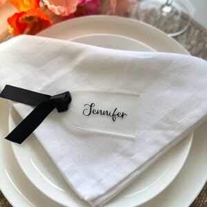 Acrylic Place Cards, Frosted Acrylic, Minimalistic Personalised ...