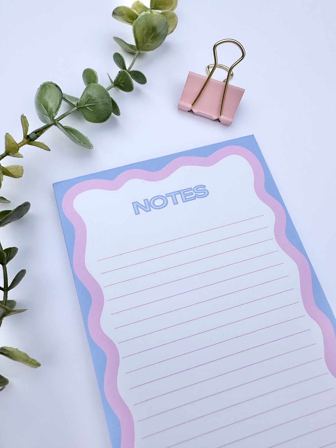 Wavy Notes, Notepad, Stationery Memo Pad, Tear off Notepad, to Do List ...