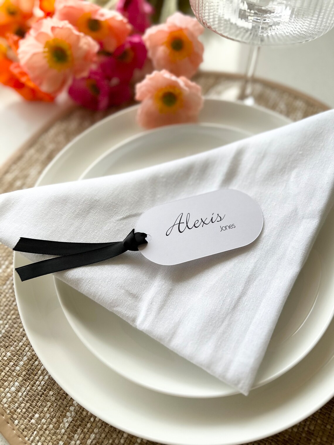 Wedding Place Cards, Minimalistic Place Cards, Name Cards, Table ...
