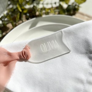 Acrylic Place Cards, Frosted Acrylic, Name Cards, Seating Arrangement ...