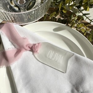 Acrylic Place Cards, Frosted Acrylic, Name Cards, Seating Arrangement ...