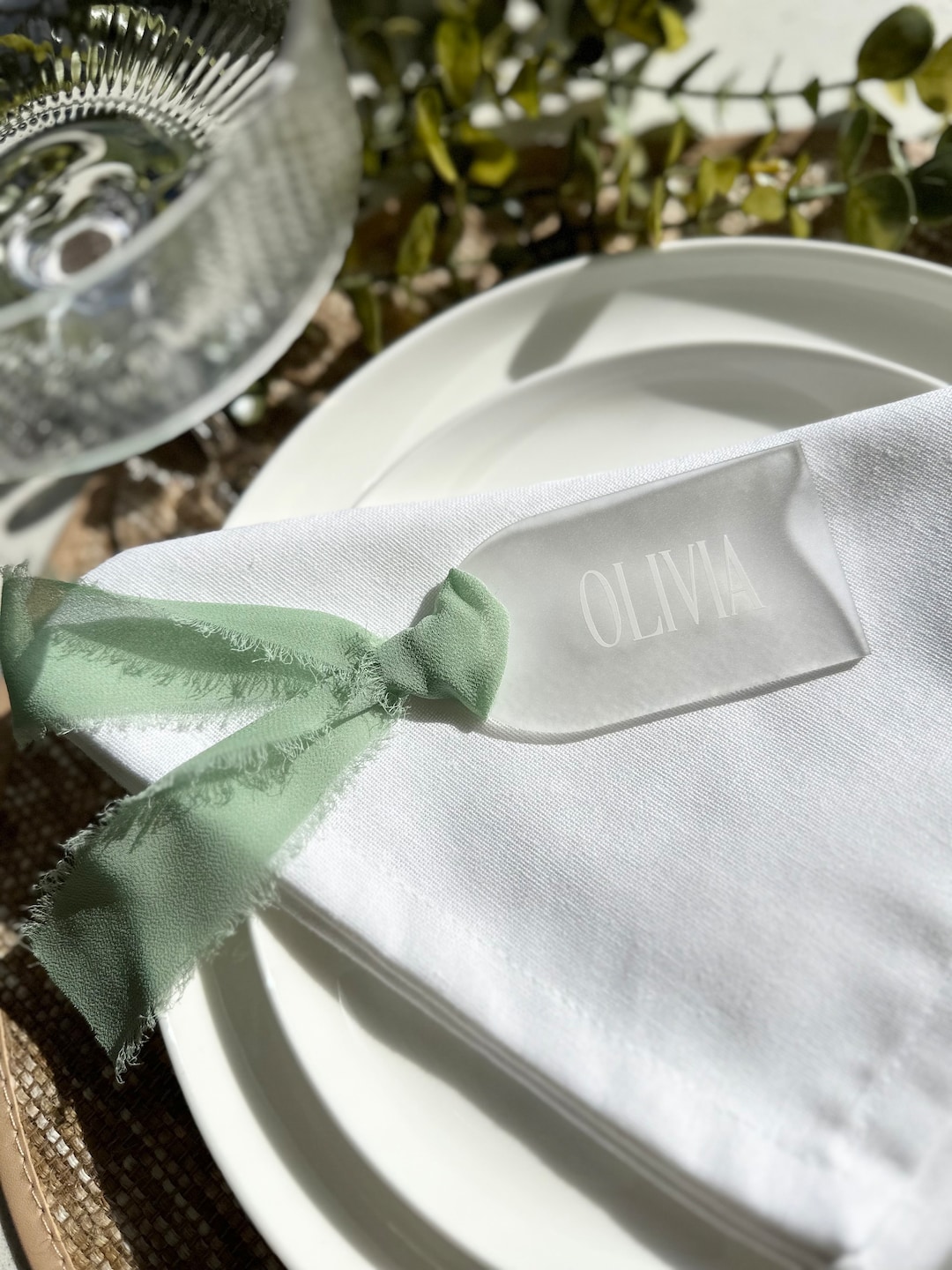 Acrylic Place Cards, Frosted Acrylic, Name Cards, Seating Arrangement ...