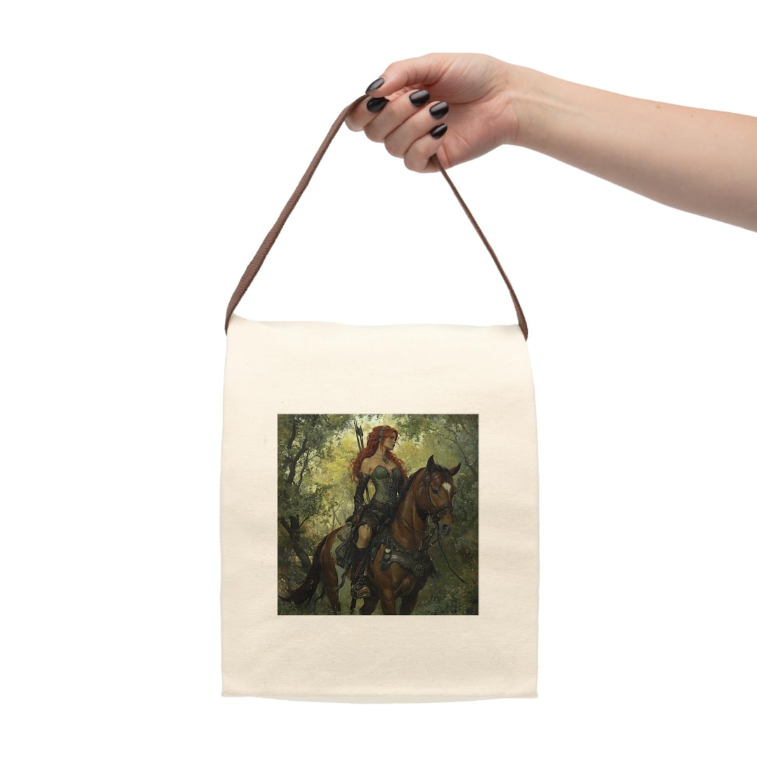 Artemis Goddess Lunch Bag, Greek Mythology Inspired Canvas Tote ...