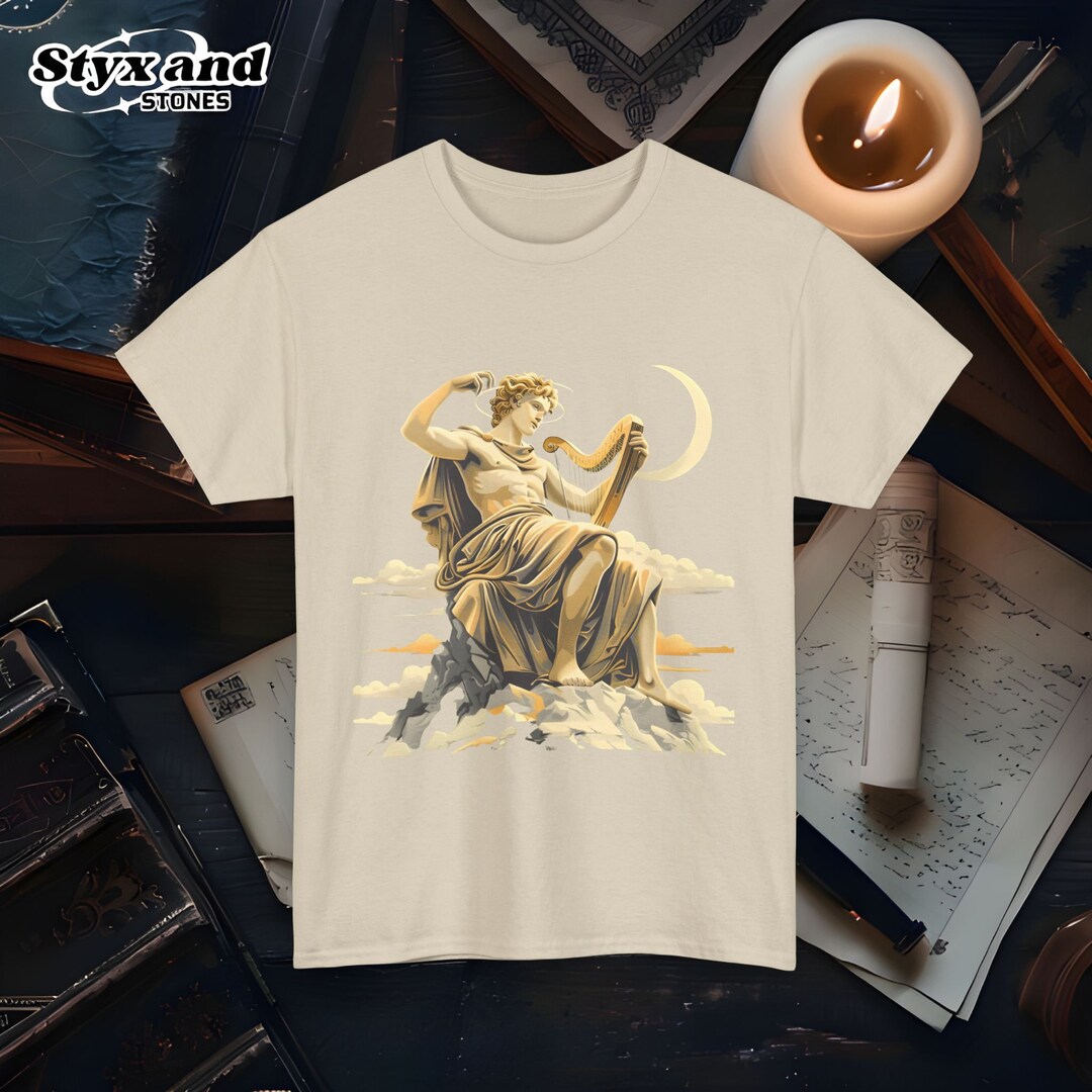 Apollo Shirt Greek God of Music and Poetry T-shirt, Mythology Gift Idea ...