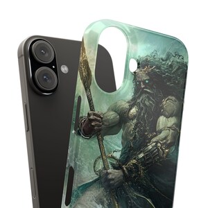 Dark Poseidon Sea God Phone Case, Slim Phone Cases, Protective Phone ...