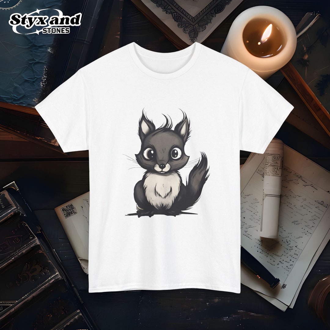 Squirrel Shirt Dark Gothic Chipmunk Tee Shirt Unhinged Gothic Animal ...