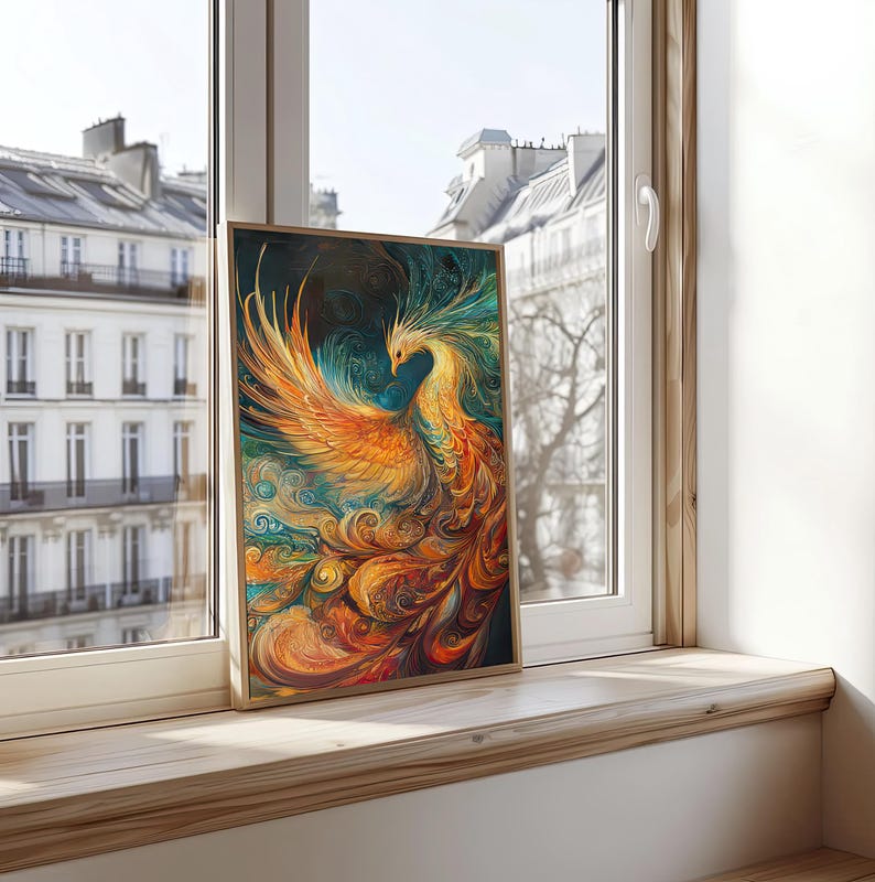 Mythical Phoenix Premium Poster, Greek Mythology Collection, Inspired ...
