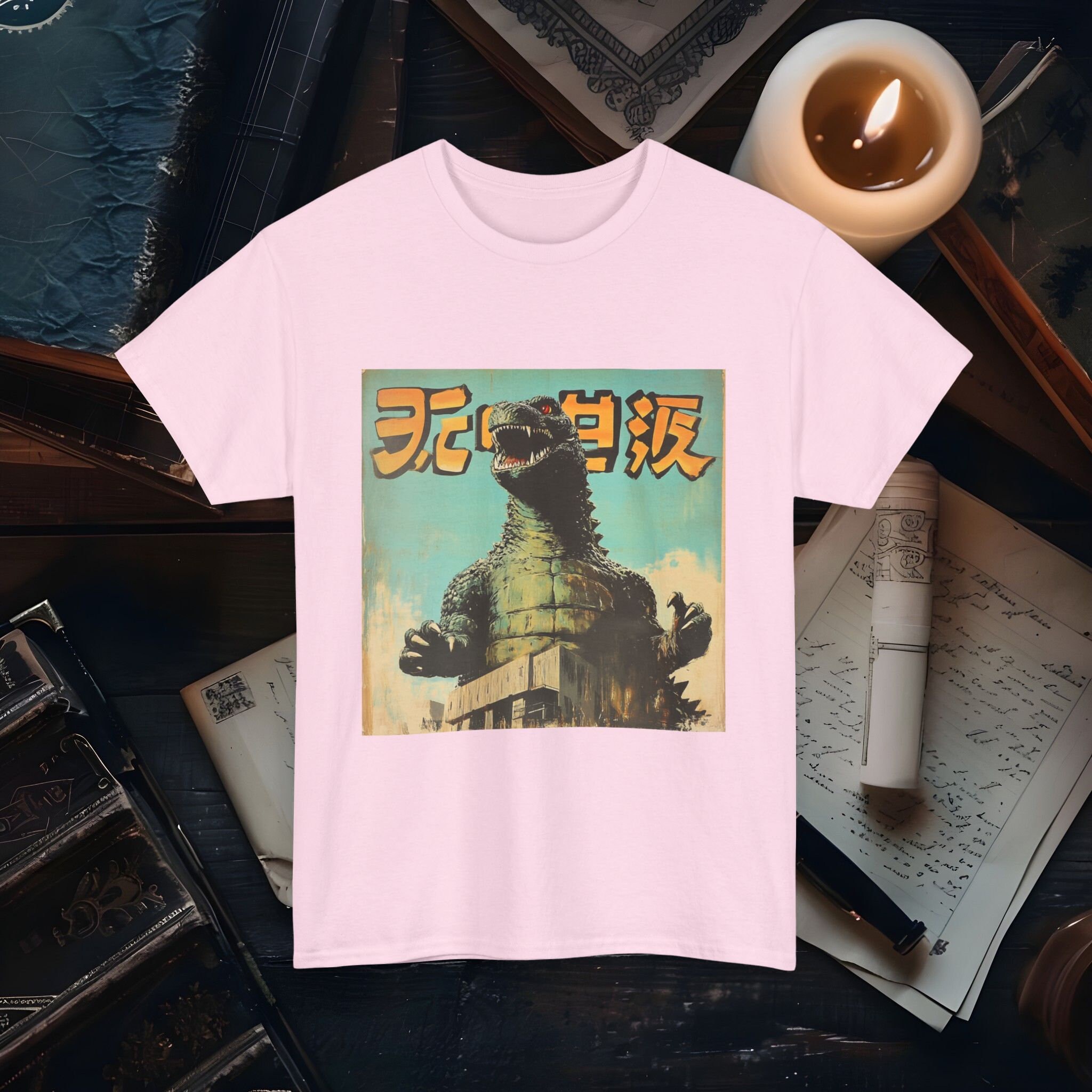 Vintage Godzilla T Shirt Retro Kaiju Monsters Graphic Tee Vintage Style ...