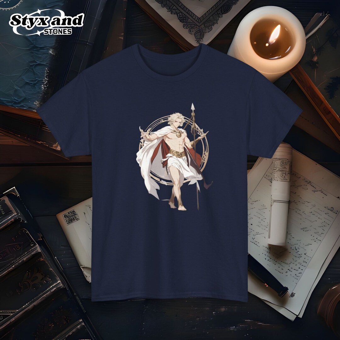 Anime Style Cartoon Apollo Shirt Greek God of Music and Poetry T-shirt ...