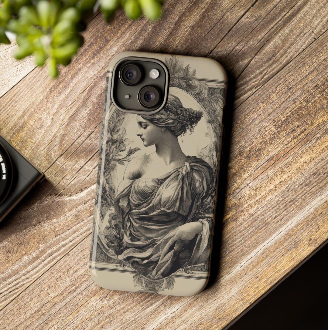 Greek Goddess Phone Case for Nature Lovers | Vintage Floral Literary ...
