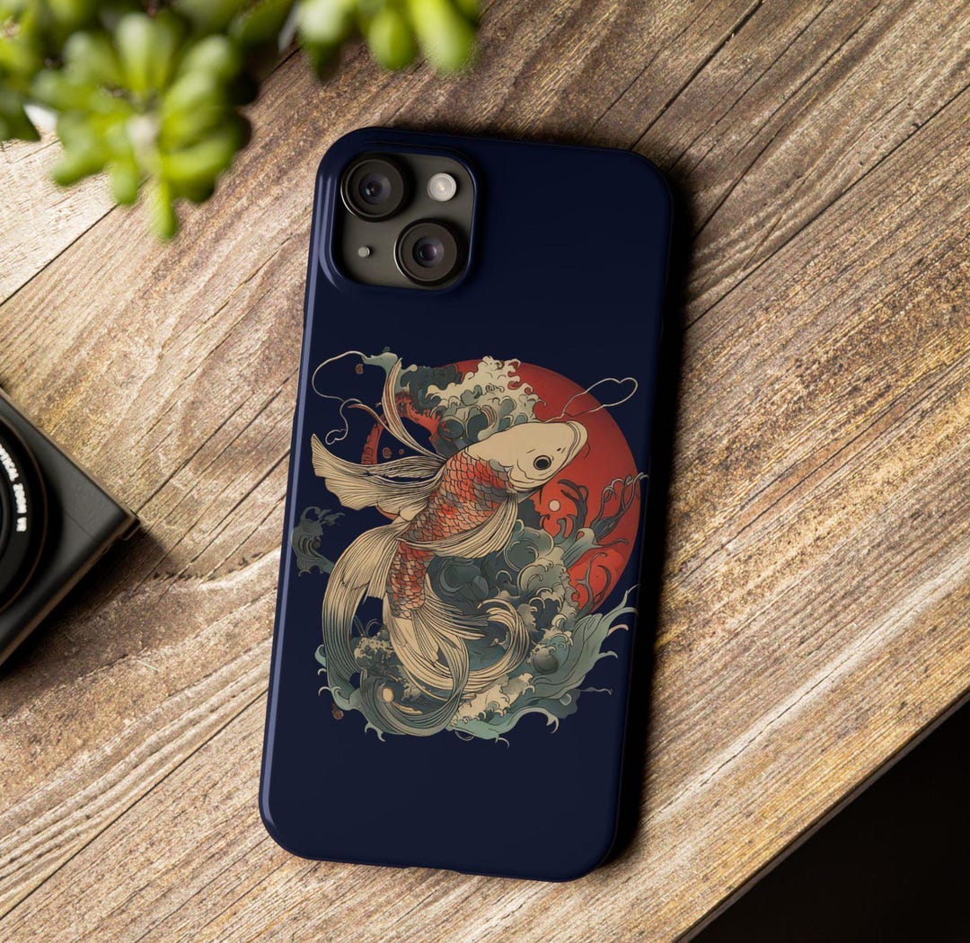 Koi Fish iPhone Case | Artistic Design & Durable Protection | Unique ...