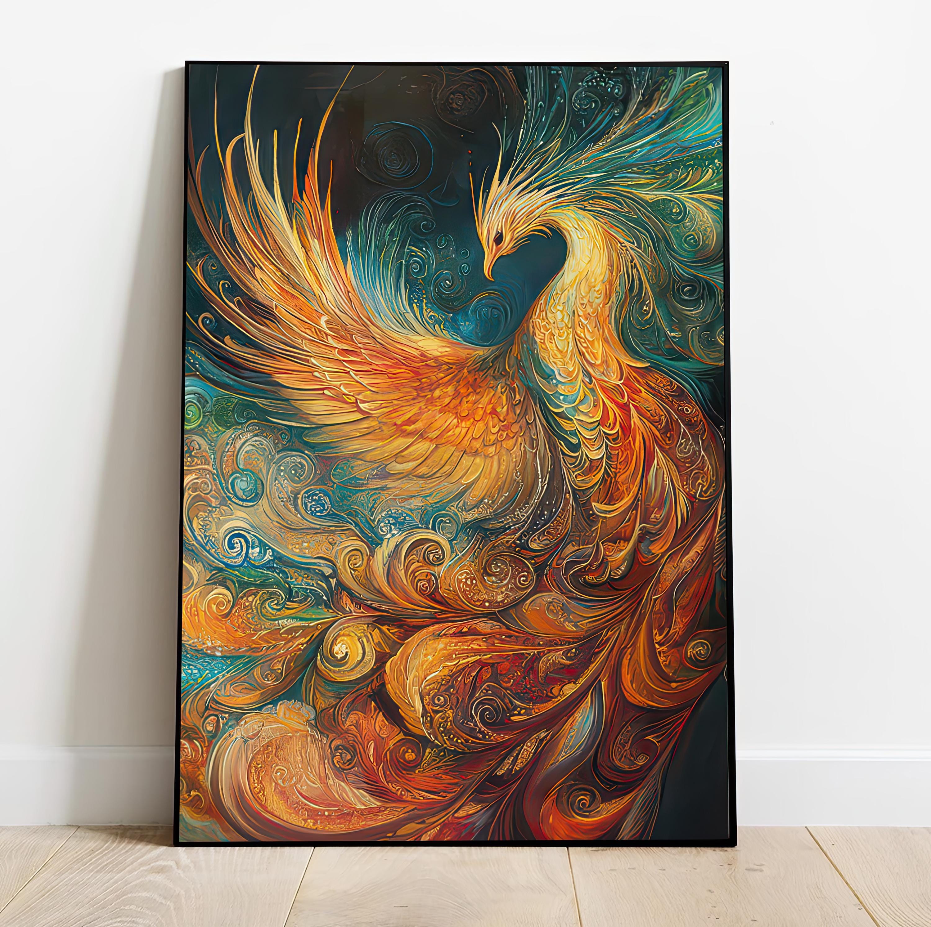 Mythical Phoenix Premium Poster, Greek Mythology Collection, Inspired ...