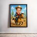 Custom Cowboy Caricature: Funny Western Portrait Gift (digital Download ...