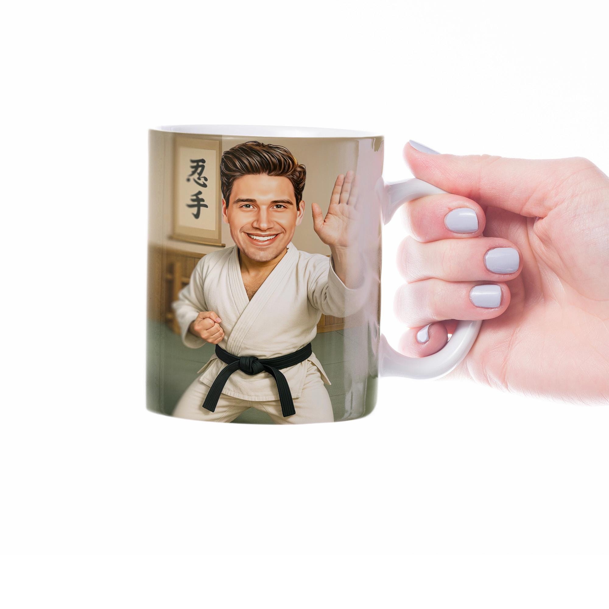Custom Karate Caricature: Funny Martial Arts Dojo Portrait (digital ...
