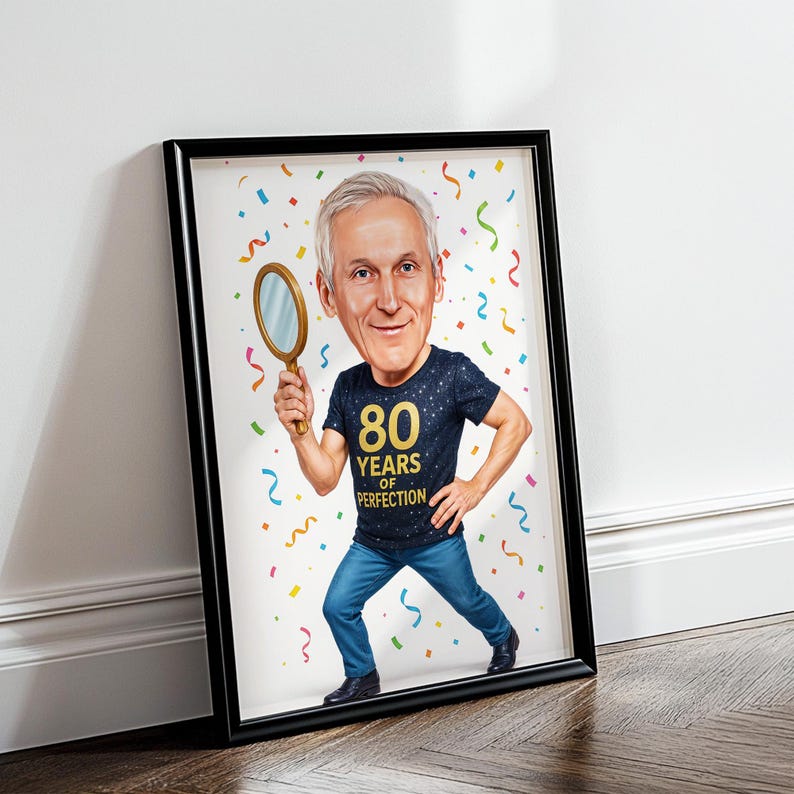 80th Male Birthday, 80th Birthday Invitation, 80th Birthday Card, 80th ...