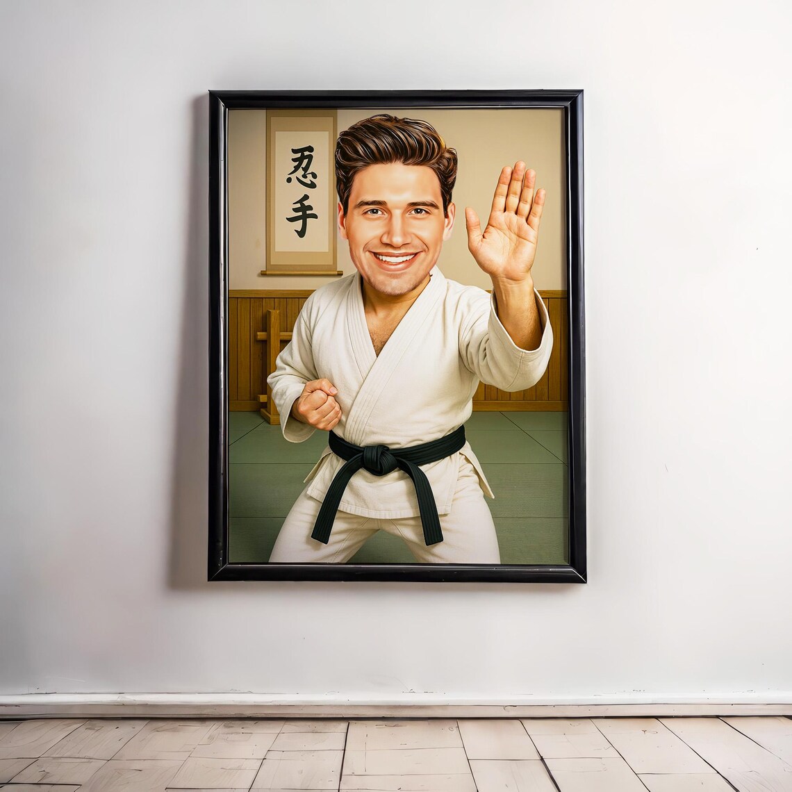 Custom Karate Caricature: Funny Martial Arts Dojo Portrait (digital ...