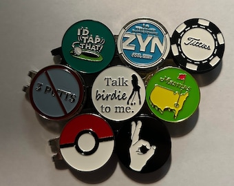 Golf Ball Marker Magnetic Hat Clip - Etsy