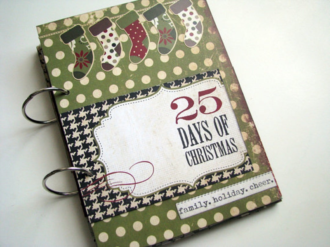 Christmas/winter/holiday Countdown Album in Your Choice of Colors Made ...