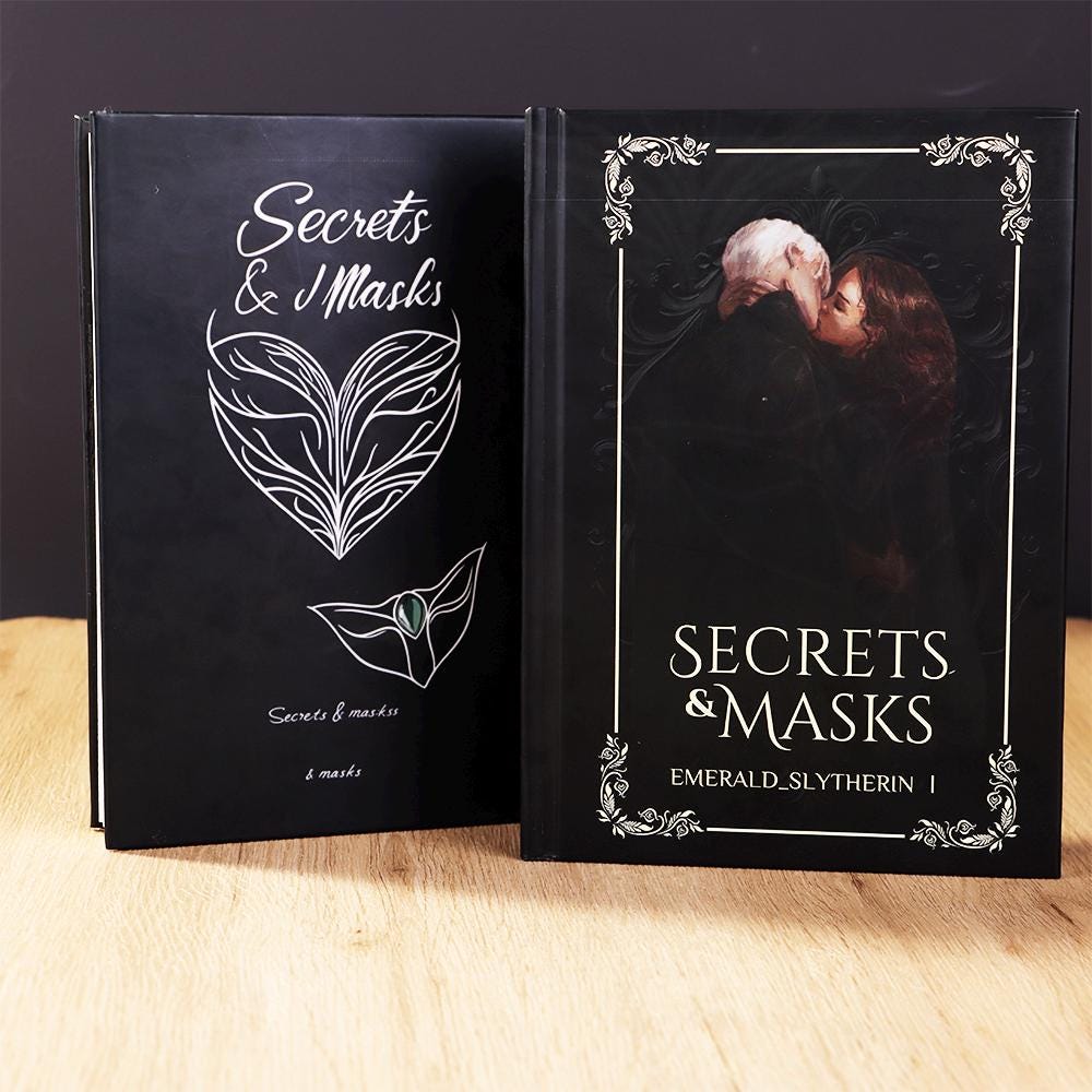 Secrets and Masks, Book Binding, Dramione, Fanfic - Etsy